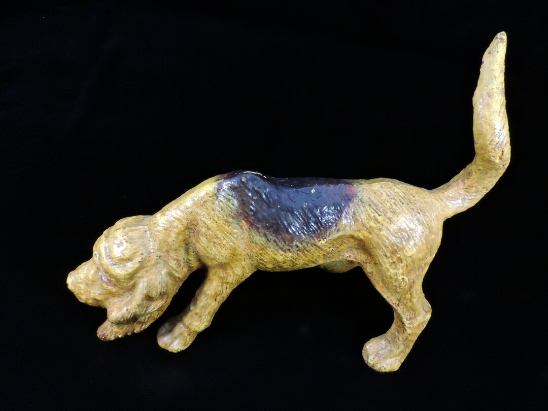 Antique Cast Iron Doorstop Coon Hound Doorstop Hunting Dog Doorstop Dog ...