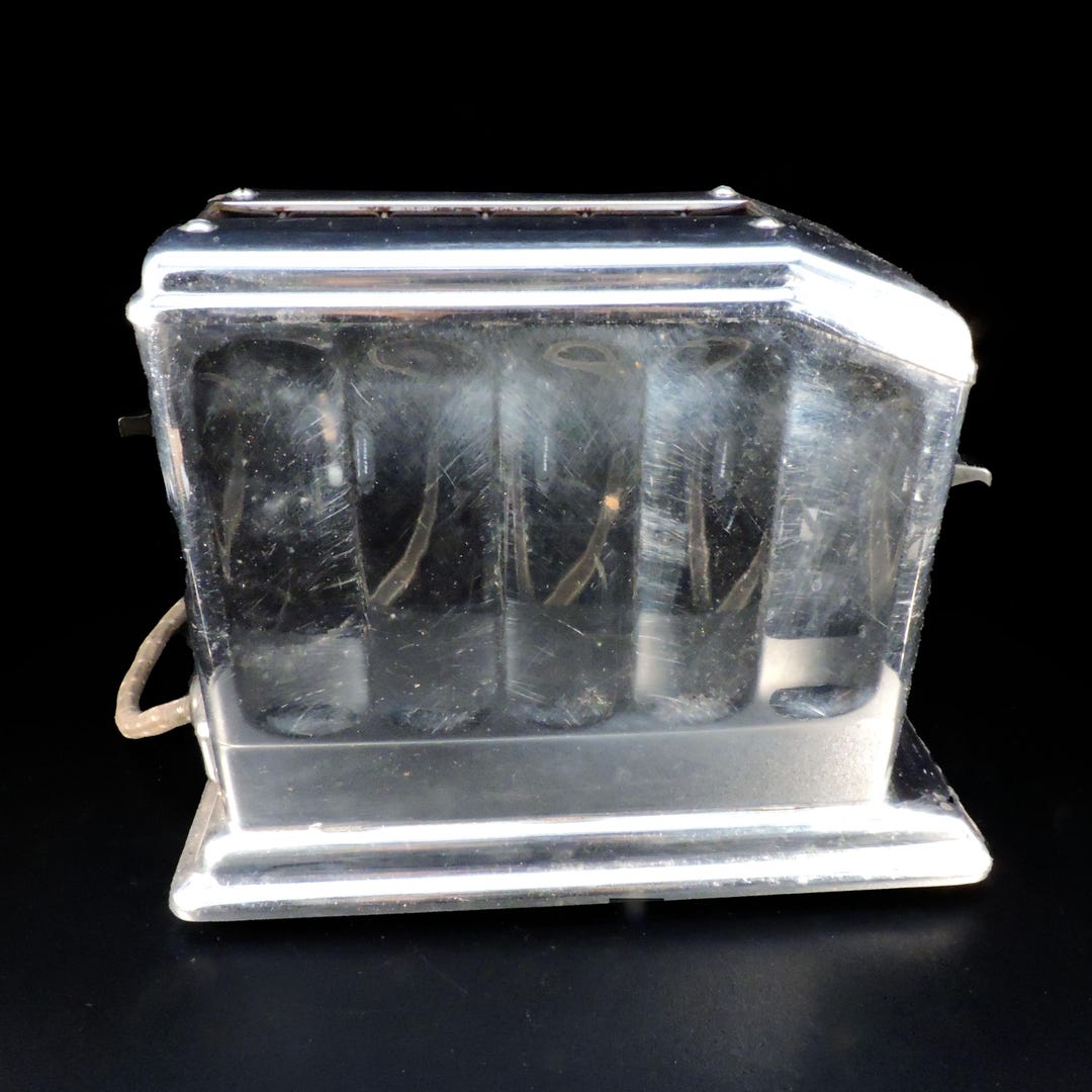 Vintage Chrome Toaster ~ Art Deco Toaster ~ Functional Early Toaster ...