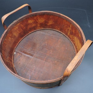 Antique Basket Early 20th Century Basket Brass, Reed & Wood Basket ...