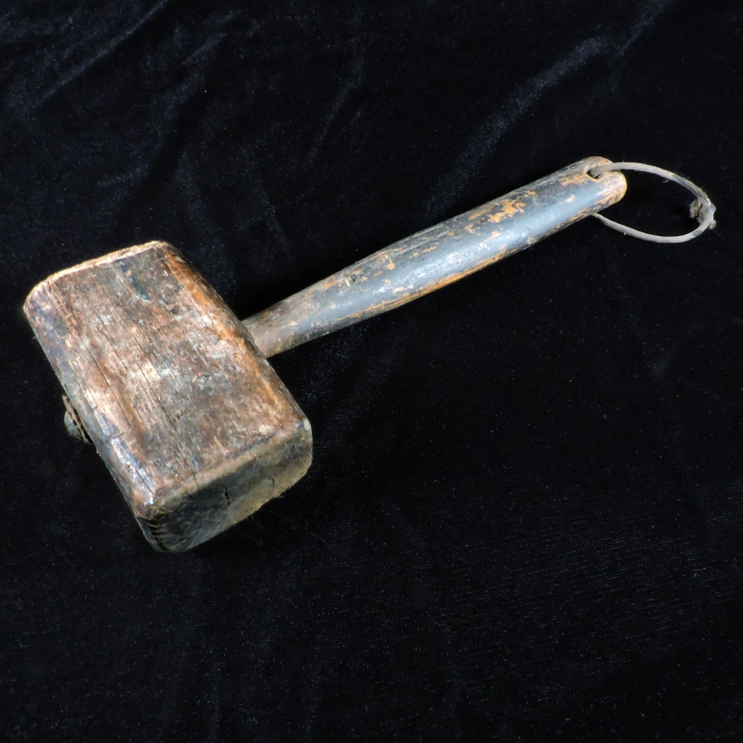 Antique Mallet ~ Well Used Wooden Mallet ~ Country Primitive ~ Vintage ...