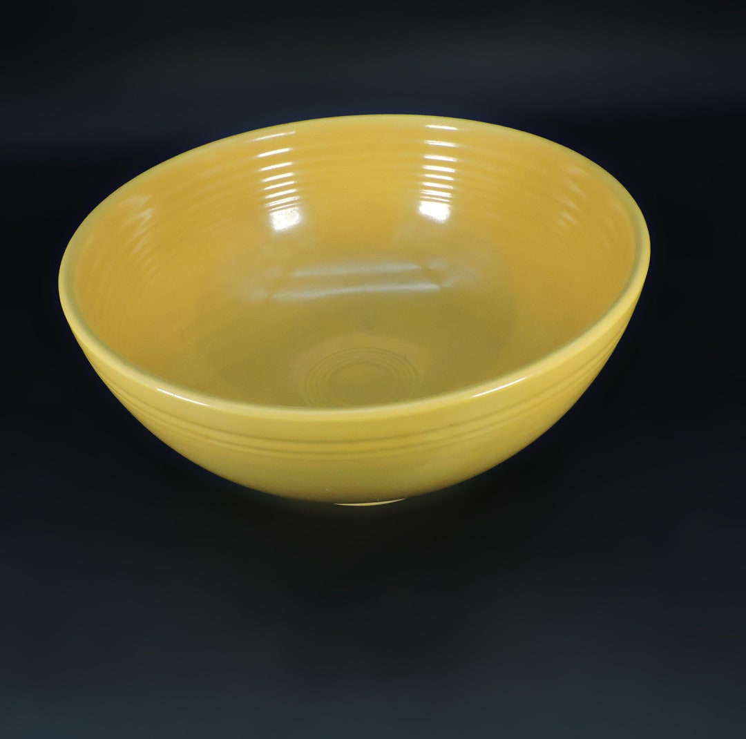 Vintage Fiestaware Footed Bowl Early 1930s Fiestaware Salad Bowl Large ...