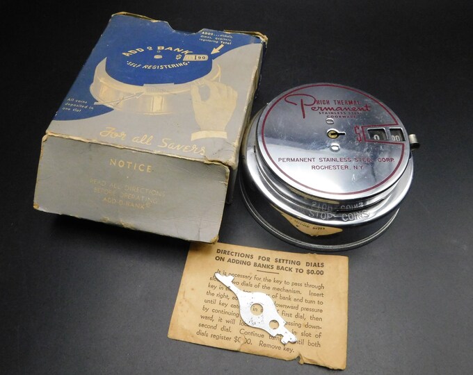 Vintage Mechanical Bank ~ Advertising Bank ~ Mechanical Bank With Key ...