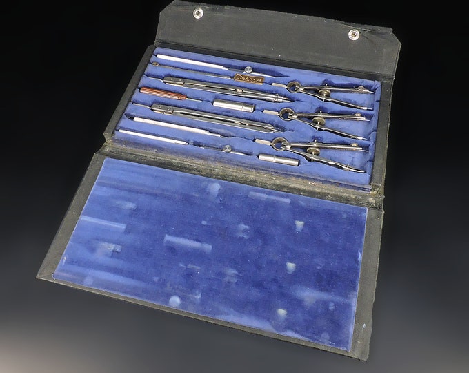 Vintage Charvoz Drafting Set ~ Charvoz 877 Drafting Set ~ 12 Piece ...