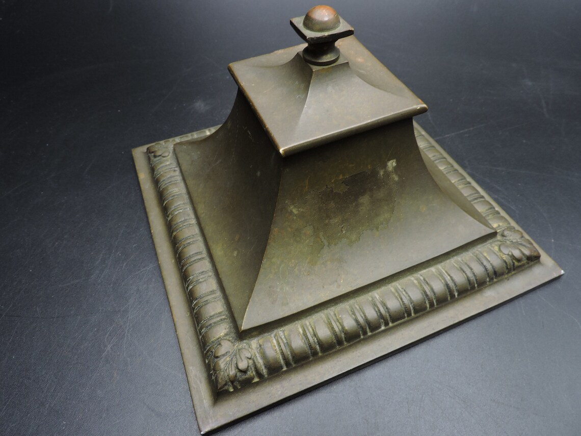 Vintage Inkwell Antique Inkwell Brass Inkwell Victorian - Etsy