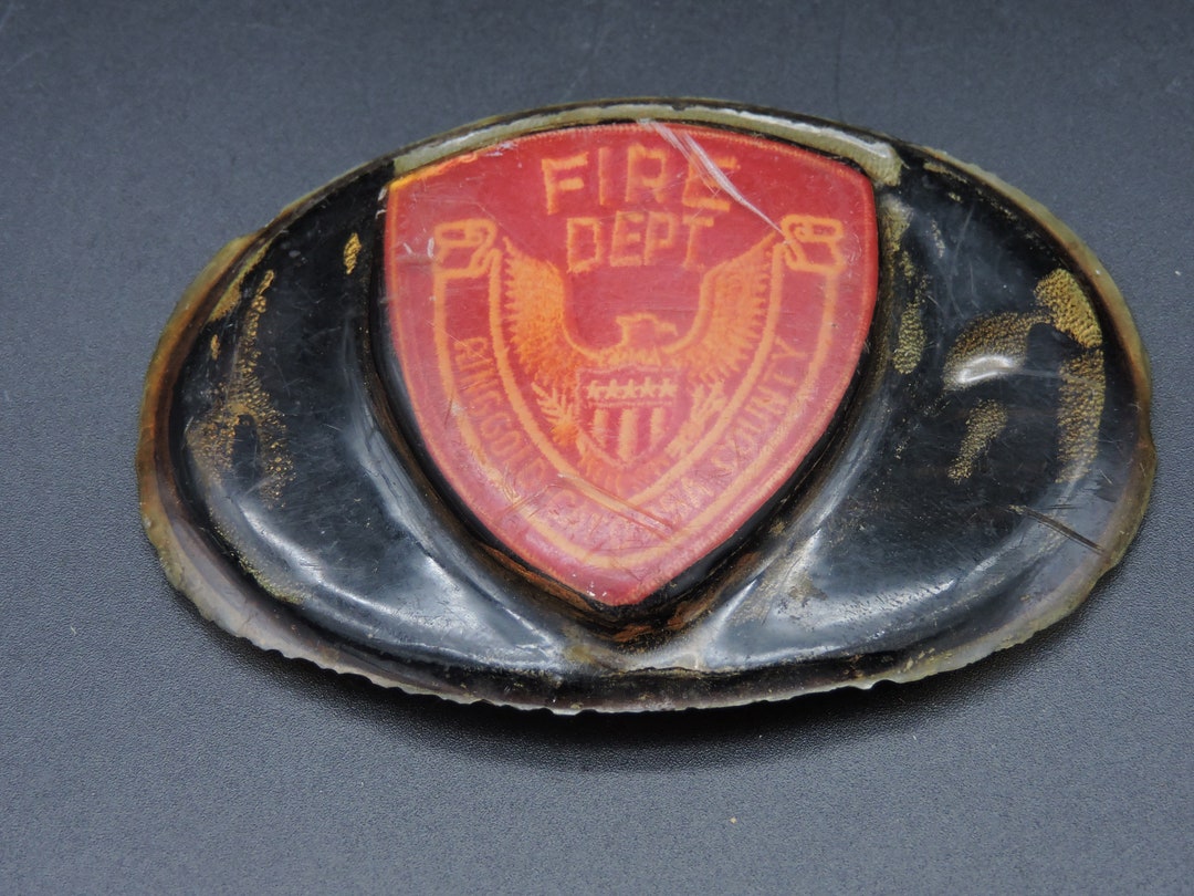 Vintage Fire Helmet Badge ~ Fire Cap Badge ~ Old Fire Helmet Badge ...