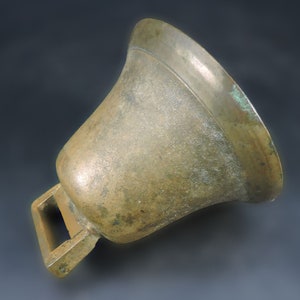 Vintage Brass Bell Antique Brass Bell Old Brass Bell Brass Cow Bell ...