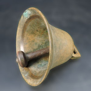 Vintage Brass Bell Antique Brass Bell Old Brass Bell Brass Cow Bell ...
