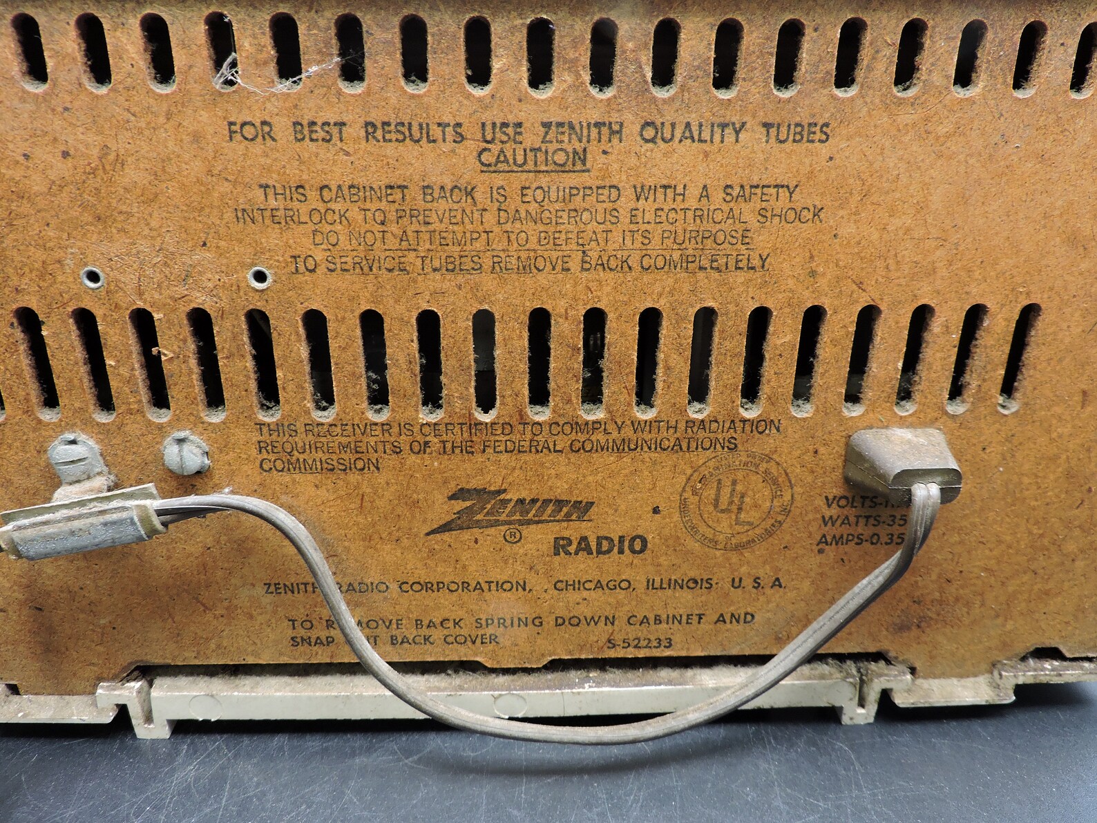 Vintage Zenith AM FM Radio ~ Vintage Zenith Tube Radio H723 ~ Vintage ...