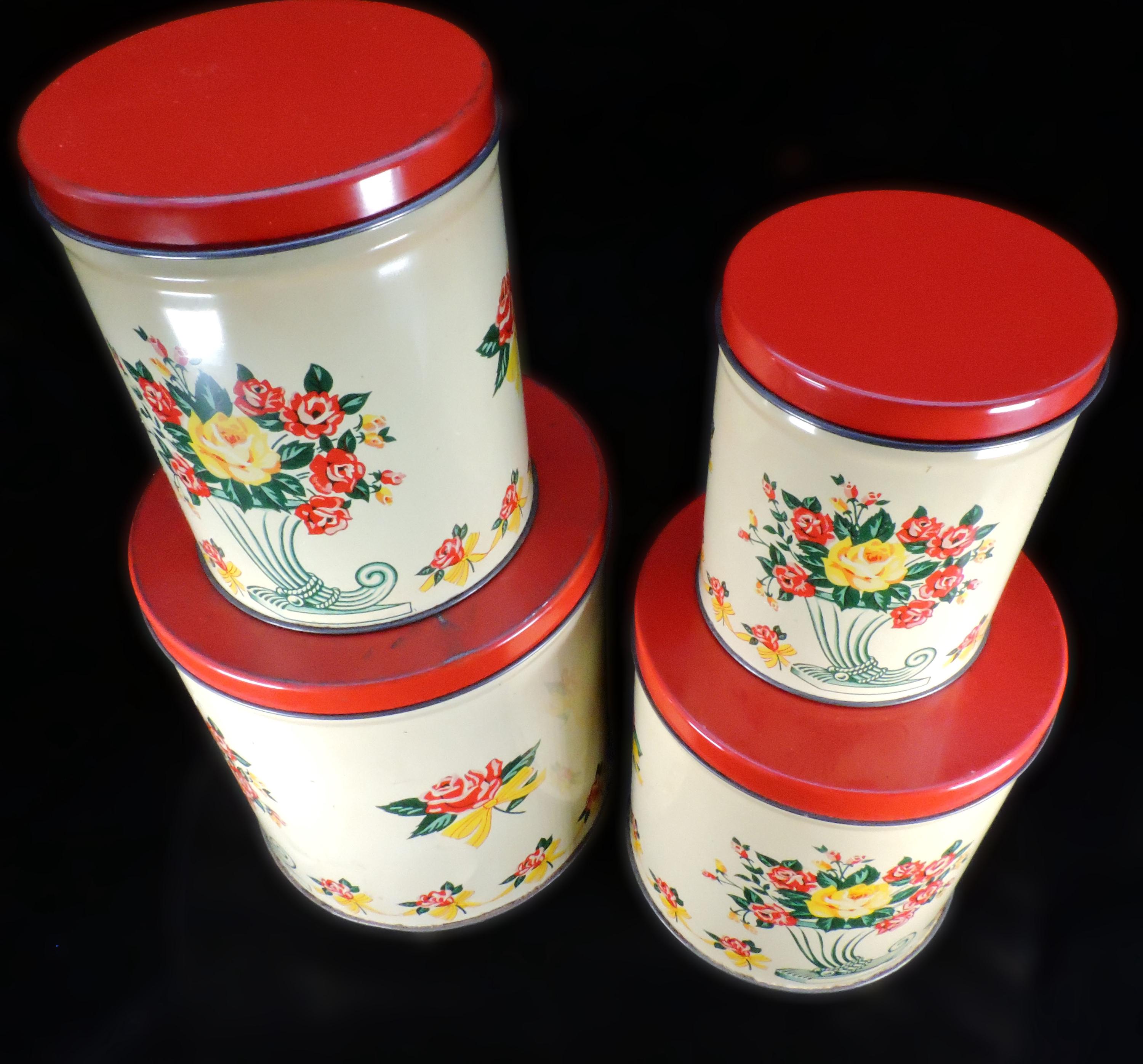 Vintage Kitchen Canister Set