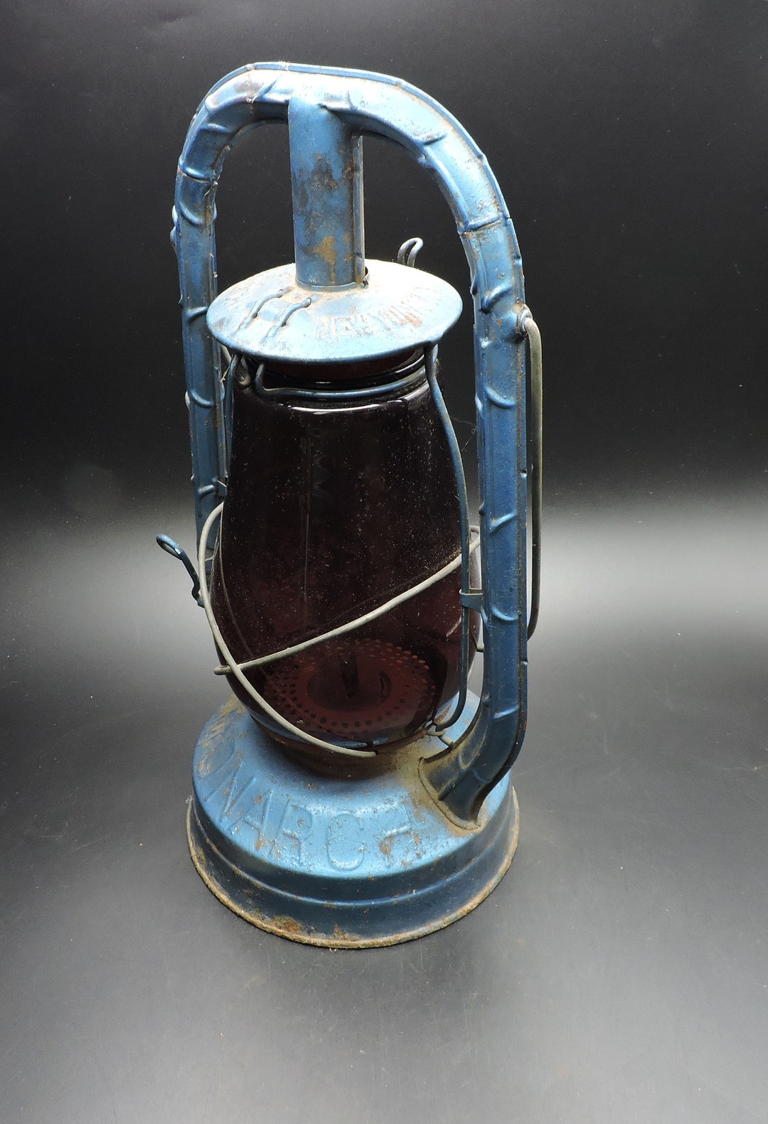 Vintage Barn Lantern ~ Blue Barn Lantern ~ Dietz Monarch Barn Lantern ...