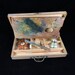 Vintage Art Box Artist Supplies Box Wooden Art Box Art Supplies Case ...