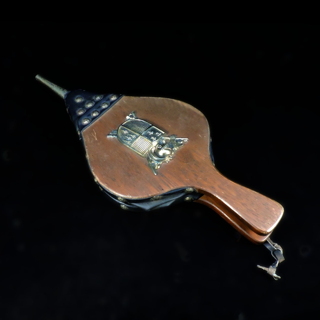 Vintage Bellows ~ Wood & Leather Bellows ~ Fireplace Bellows ~ Wood ...