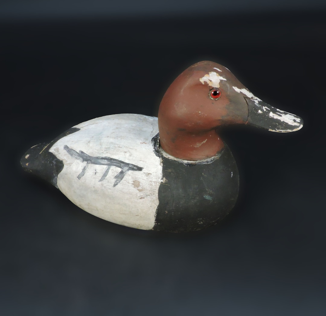 Vintage Duck Decoy ~ Antique Duck Decoy ~ Wooden Duck Decoy ~ Glass Eye ...