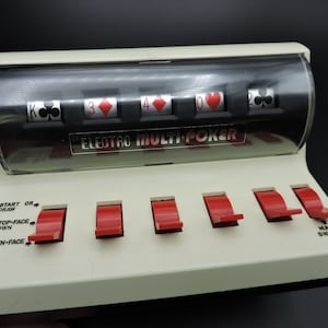 Vintage Poker Game Battery-op Poker Game Mechanical Poker Game Draw ...