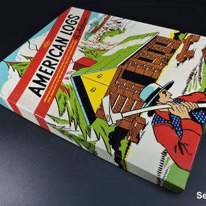 Vintage Lincoln Logs ~ American Logs by Halsam ~ Toy Log Sets ~ Log ...