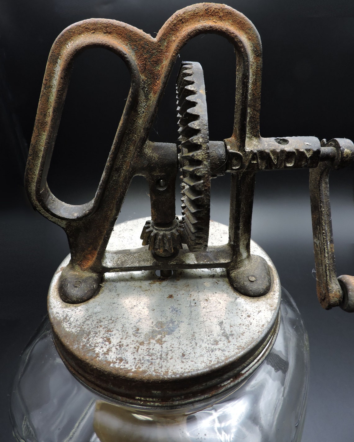 Antique Butter Churn DANDY Butter Churn Hand Cranked - Etsy