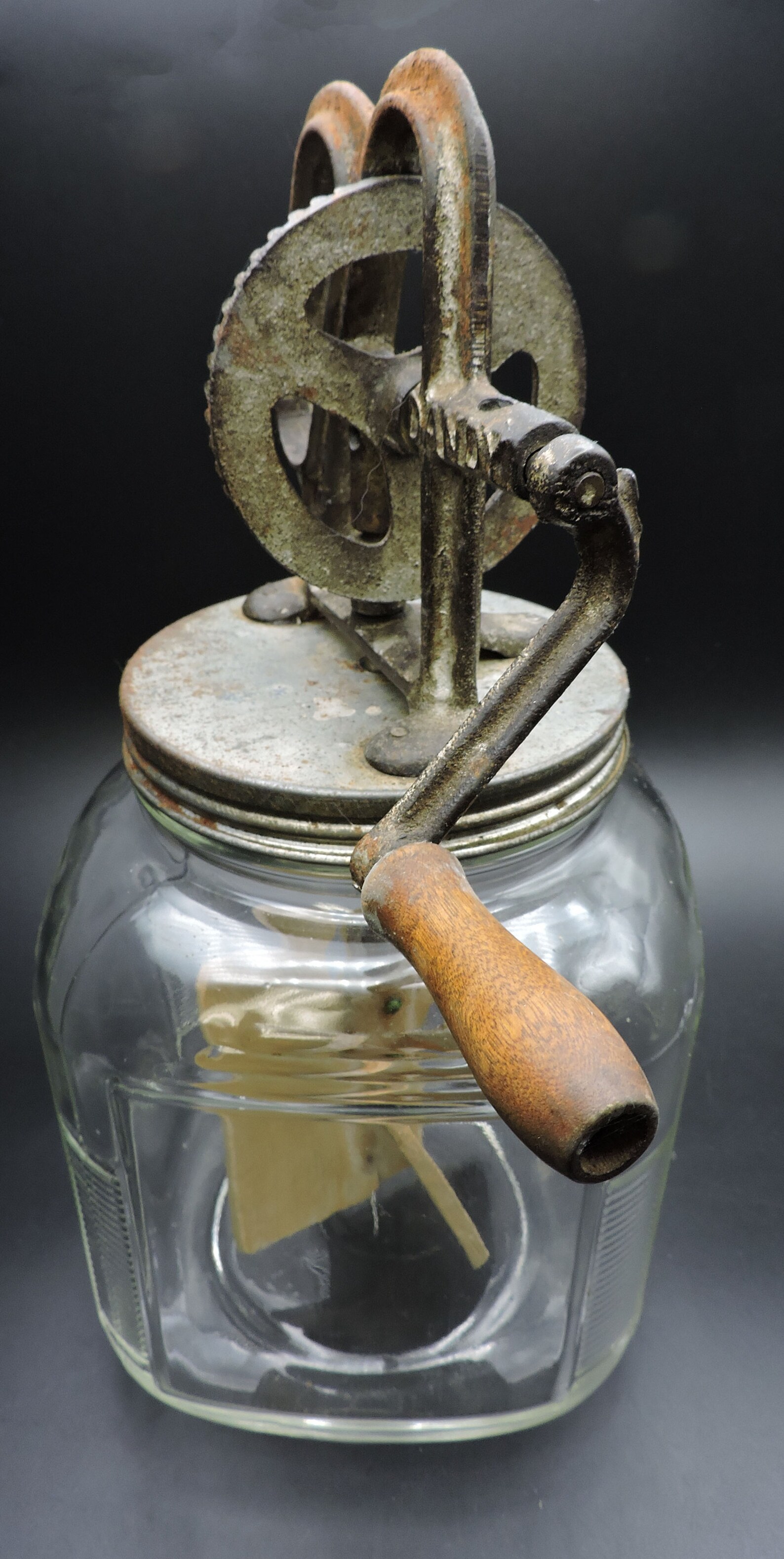 Antique Butter Churn DANDY Butter Churn Hand Cranked - Etsy