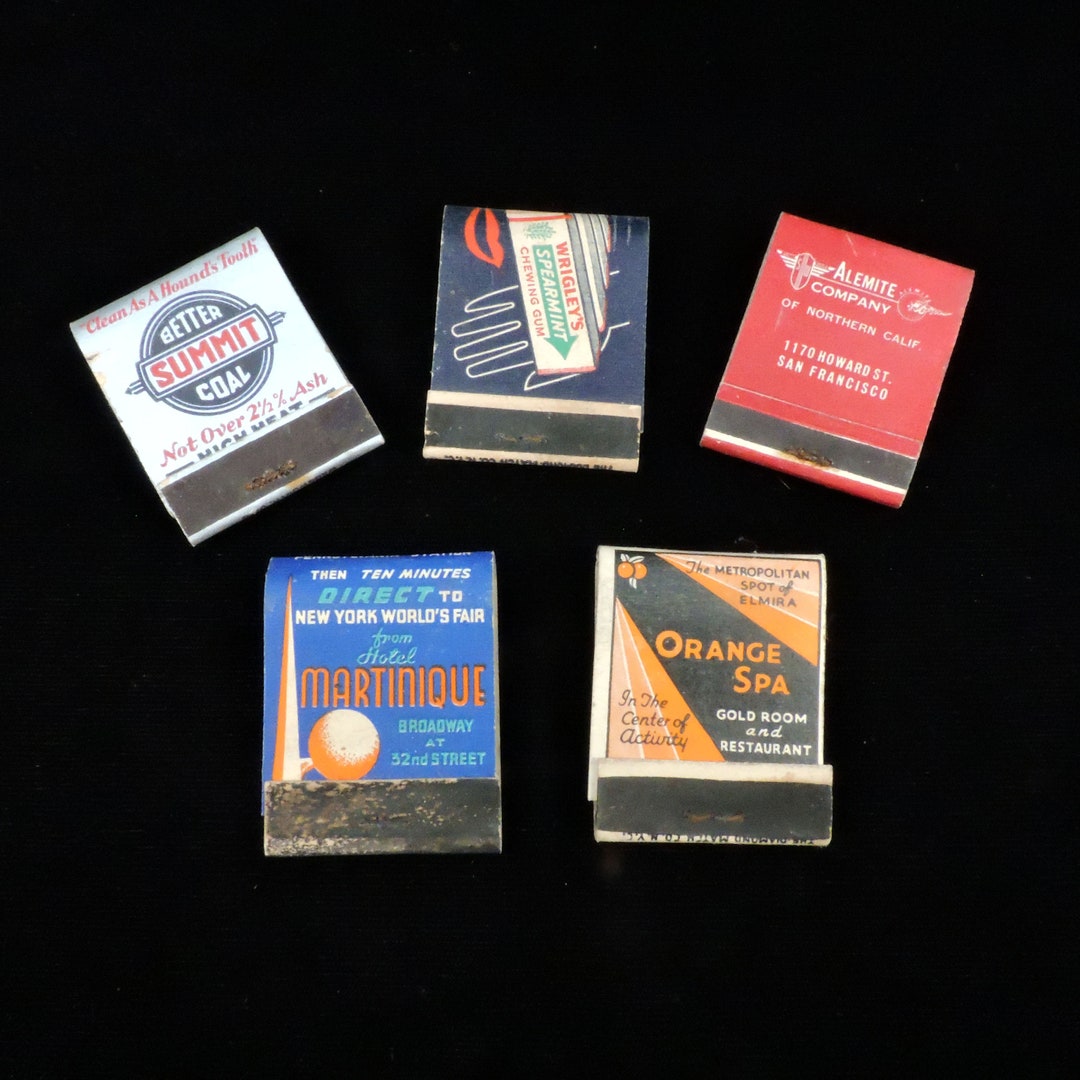 Vintage Matchbooks ~ Old Advertising Matchbooks ~ Colorful Matchbooks ...