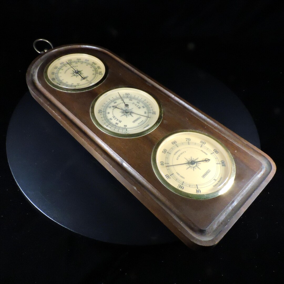 Vintage Weather Instruments ~ Wall Mount Weather Station ~ Vintage ...
