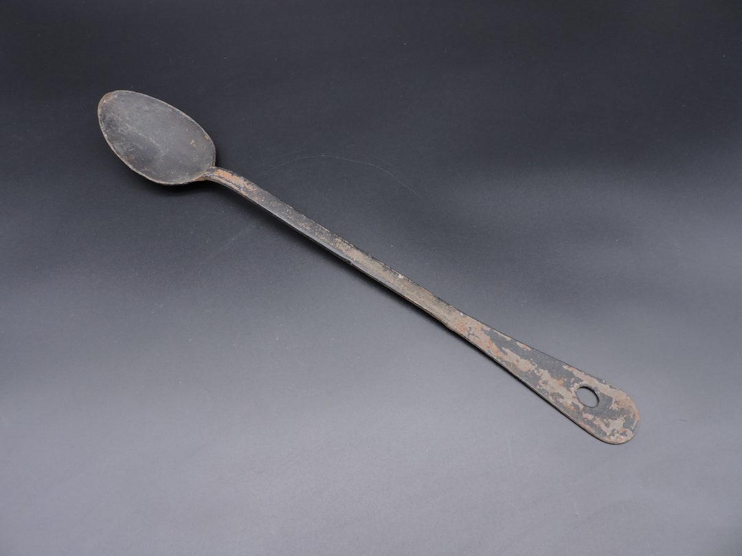 Antique Stirring Spoon ~ Hand Forged Spoon ~ Vintage Cooking Spoon ...