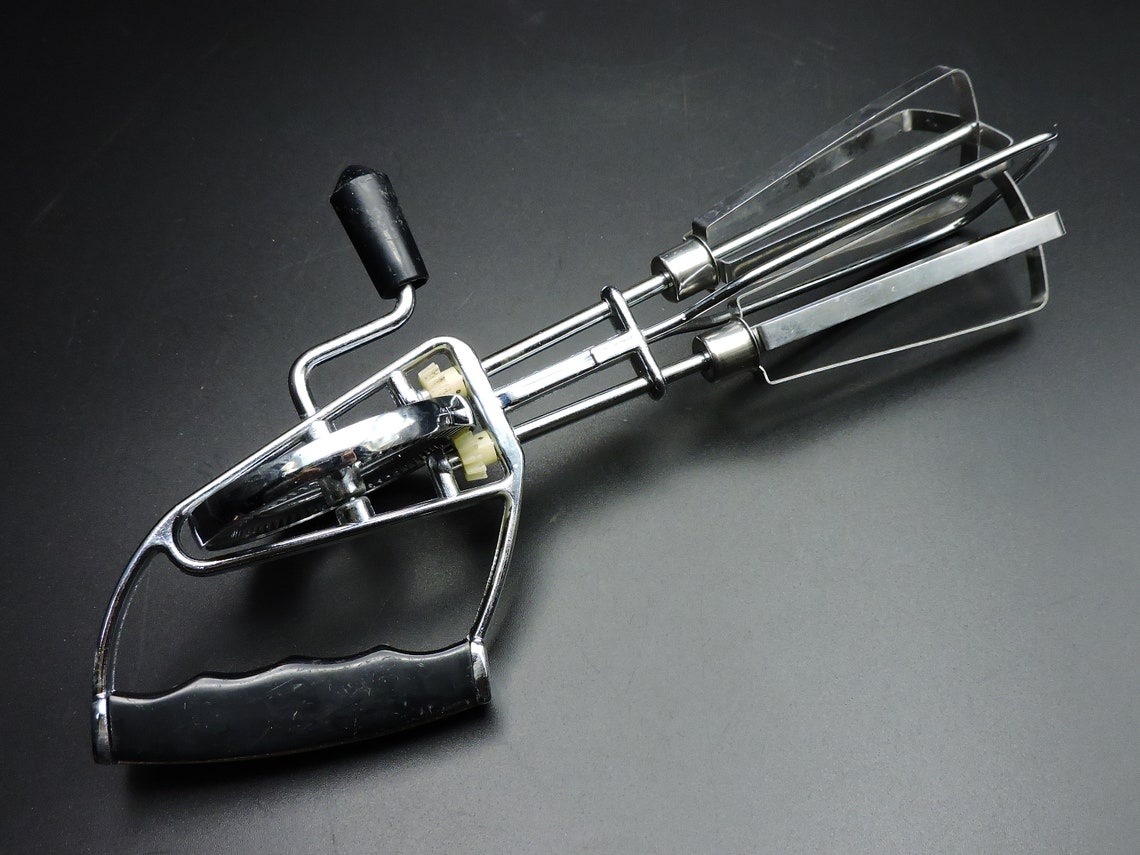 Vintage Kitchen Hand Mixer ~ Black Handles, Sleek Design - Etsy