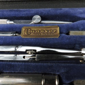 Vintage Charvoz Drafting Set Charvoz 877 Drafting Set 12 Piece Drafting ...
