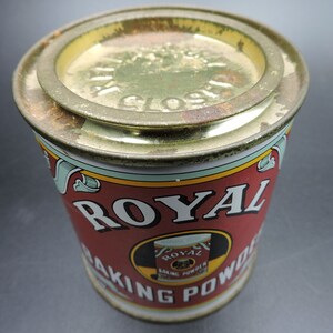 Vintage Baking Powder Can ~ Colorful Royal Baking Powder Tin ~ Classic ...