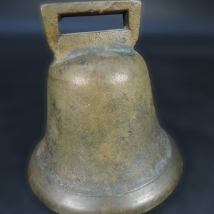 Vintage Brass Bell Antique Brass Bell Old Brass Bell Brass Cow Bell ...