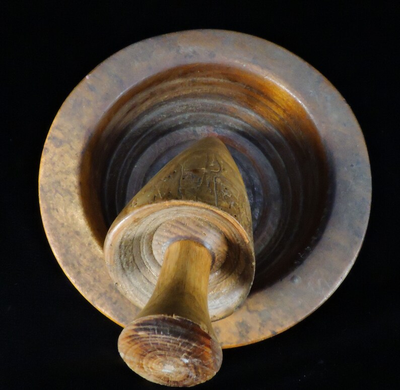 Primitive Mortar & Pestle ~ Wooden Mortar and Pestle ~ Apothecary ...