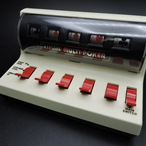 Vintage Poker Game Battery-op Poker Game Mechanical Poker Game Draw ...