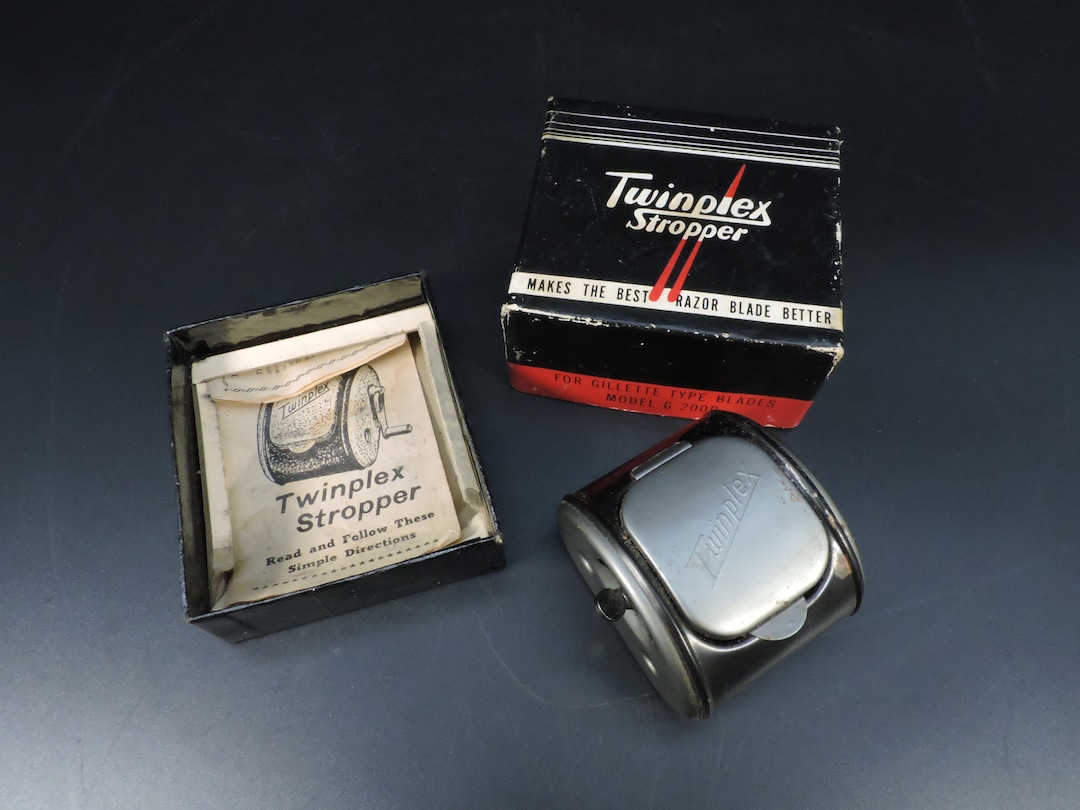 Vintage Razor Blade Sharpener Twinplex Razor Blade Stropper - Etsy