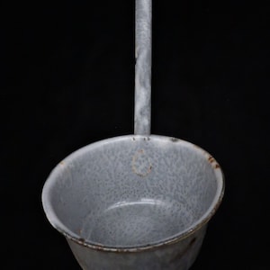 Vintage Enamelware Ladle ~ Antique Ladle ~ Vintage Water Ladle ...