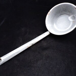 Vintage Enamelware Ladle ~ Antique Ladle ~ Vintage Water Ladle ...