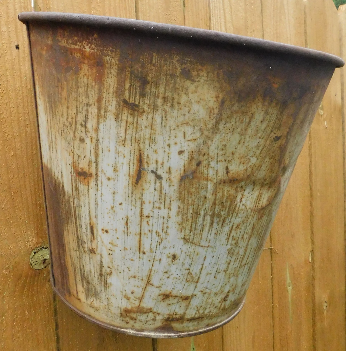 Vintage Sap Bucket ~ Old Metal Sap Bucket ~ Metal Sap Bucket ~ Maple ...