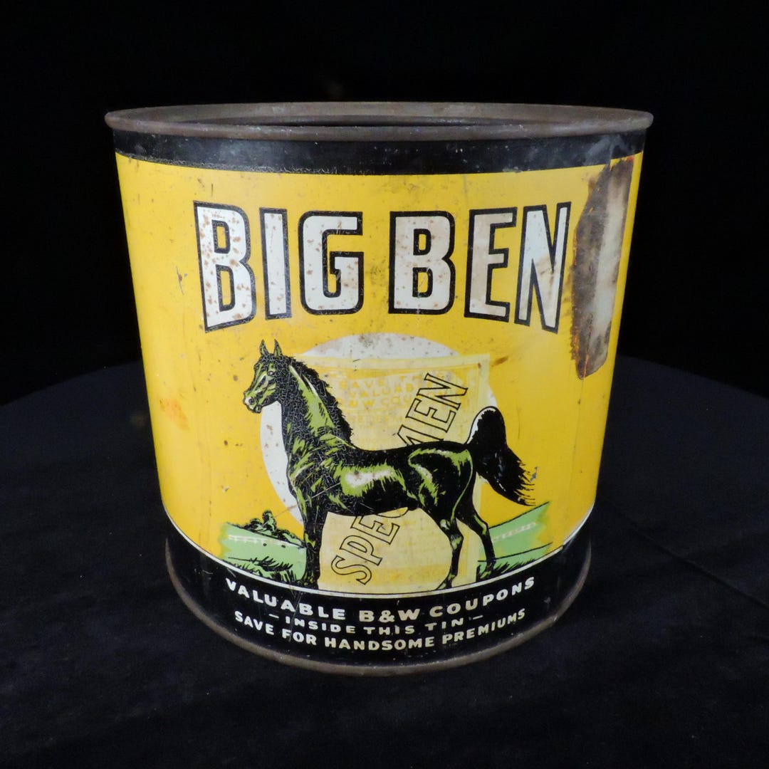 Vintage Tobacco Can ~ Big Ben "specimen" Tobacco Can ~ Vintage Tobacco ...