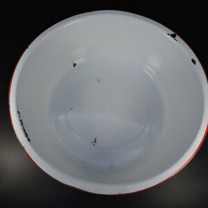 Vintage Washbasin ~ Old Washbasin ~ Porcelain Enamel Wash Basin ~ White ...