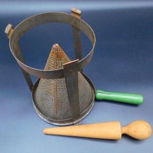 Vintage Canning Strainer ~ Vintage Canning Sieve ~ Old Canning Sieve ...