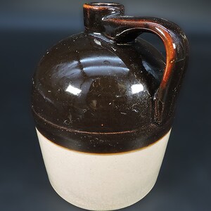 Vintage 2-tone Jug Small Stoneware Jug Antique Liquor Jug Vintage ...