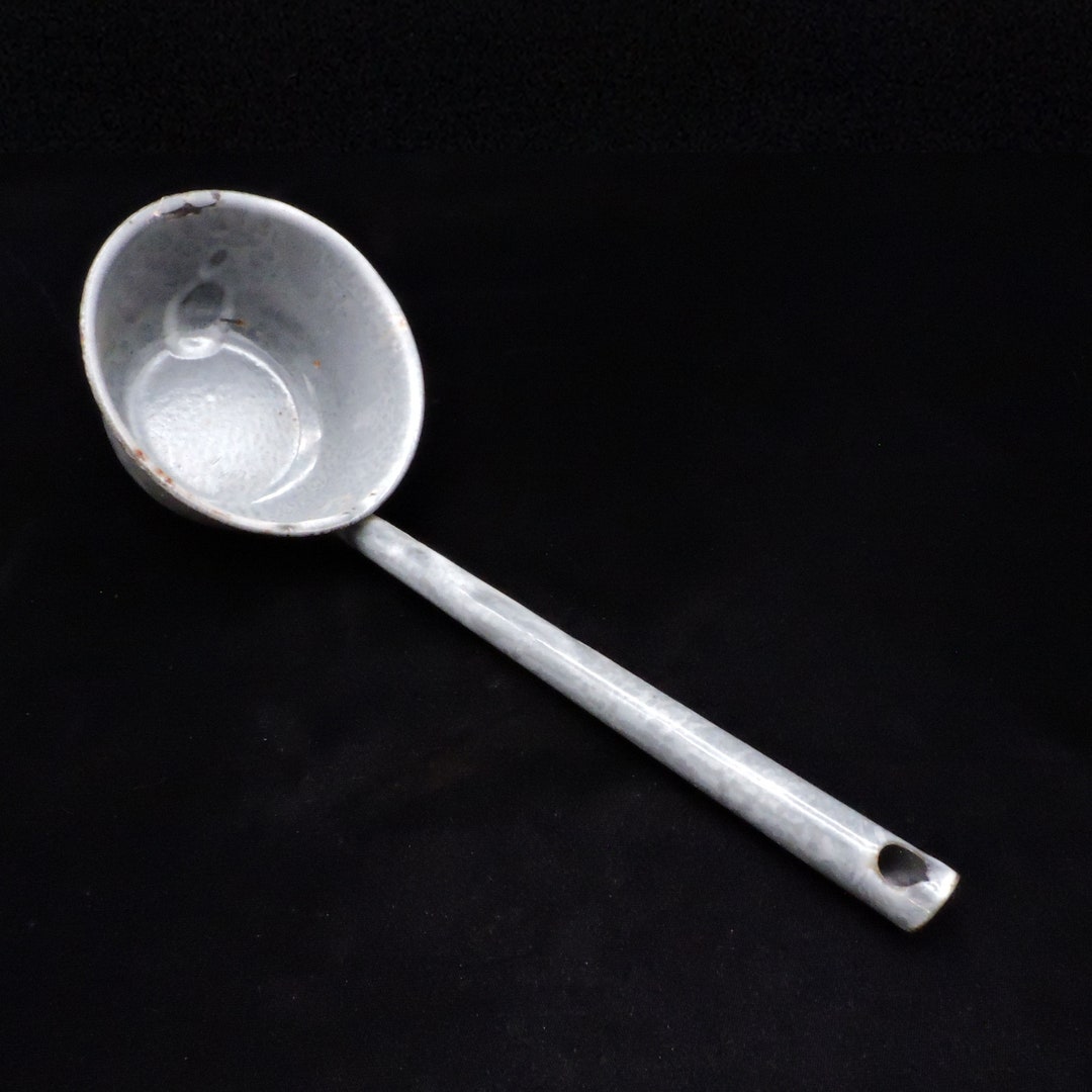 Vintage Enamelware Ladle ~ Antique Ladle ~ Vintage Water Ladle ...