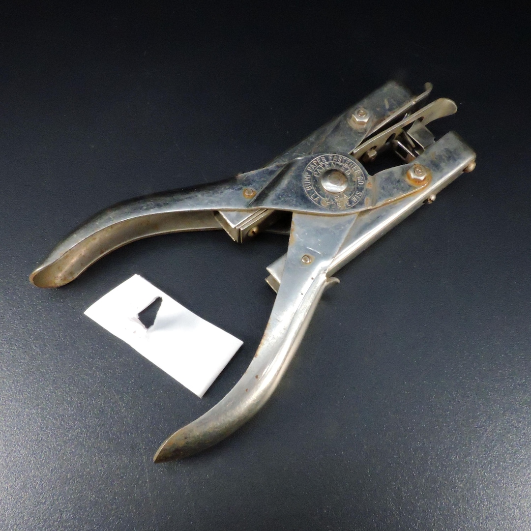 Vintage Bump Paper Fastener ~ Old Fastener Tool ~ Staple-less Paper ...