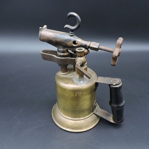 Antique Brass Torch Vintage Barn Torch Old Brass Torch Old Barn Torch ...