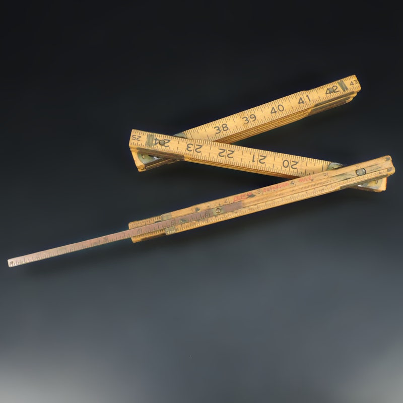 Folding Wood Ruler - Etsy