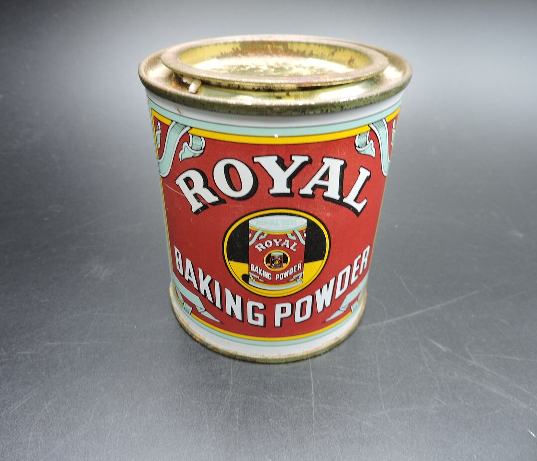 Vintage Baking Powder Can ~ Colorful Royal Baking Powder Tin ~ Classic ...