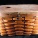 Early Peterborough Basket ~ Old Lidded Basket ~ Oak Splint Basket ...