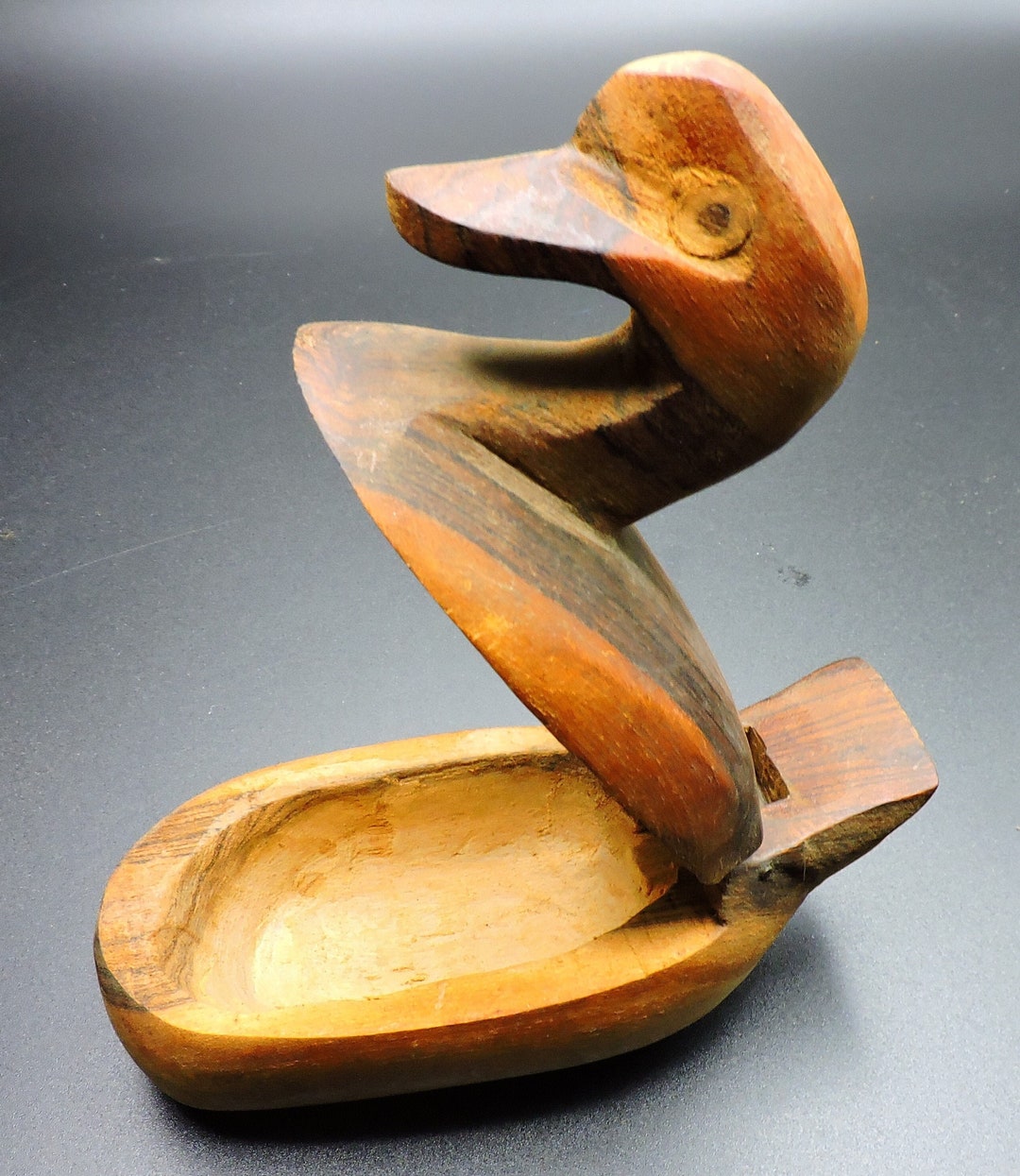 Wooden Duck Hand Carved ~ Handmade ~ Folk Art Wooden Duck Match ...