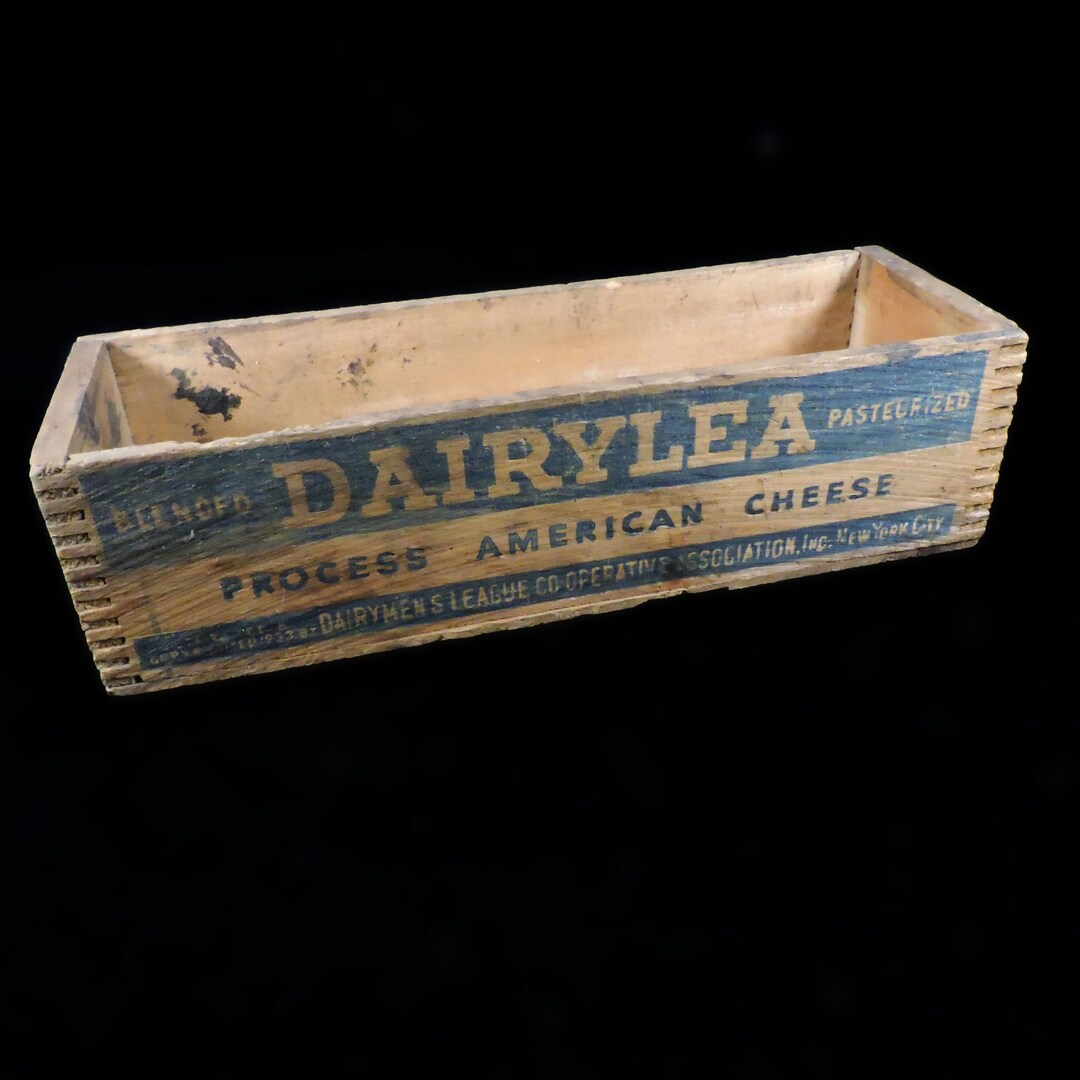 Dairylea Cheese Advertising Box ~ Dairylea Cheese Box ~ Wooden Cheese ...