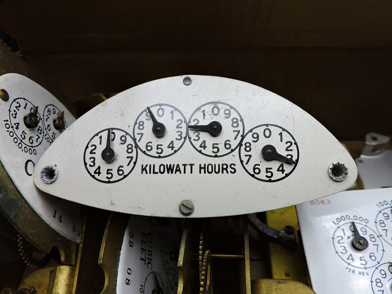 Vintage Industrial Salvage Old Meter Dials Brass With - Etsy