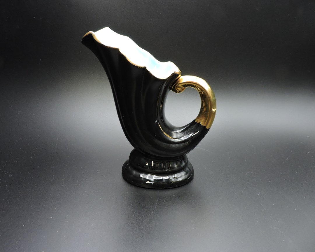 Vintage Cornucopia Vase ~ Ceramic Cornucopia Vase ~ Small Cornucopia ...