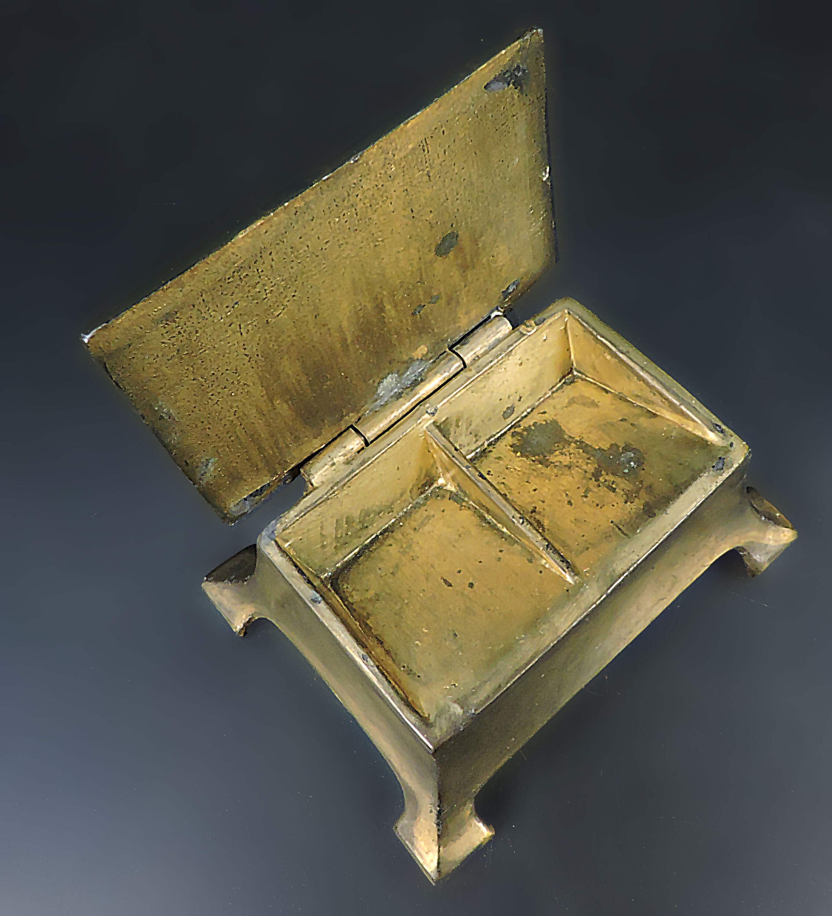 Vintage Stamp Box ~ Victorian Stamp Box ~ Brass Stamp Box ~ Brass Stamp ...