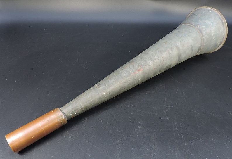 Antique Signal Horn ~ Early Tin Fog Horn ~ Old Fire Horn ~ Vintage ...